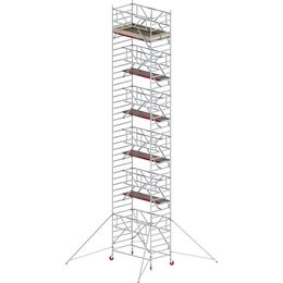 Altrex Fahrger&uuml;st RS TOWER 42 breit mit Safe-Quick&reg;, Holzplattform, L&auml;nge 1,85 m, Arbeitsh&ouml;he 13,2 m