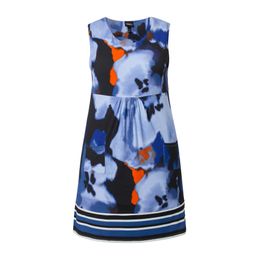 Ulla Popken Kleid Damen Gr&ouml;&szlig;e 62/64 blau Winterkleid