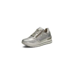Gabor - Sneaker, silber, Gr. 37.5 - Leder