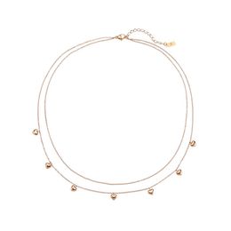 Hey Happiness Kette 'Heart Layers' Damen Gr&ouml;&szlig;e Onesize rosegold