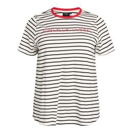 ZIZZI T-Shirt 'Caro' Damen Gr&ouml;&szlig;e 5XL/6XL rot / schwarz / wei&szlig;