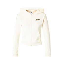 Nike Sportswear Sweatjacke Damen Gr&ouml;&szlig;e XS hellbraun / wei&szlig;