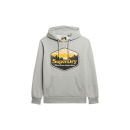 Superdry & Co Sweatshirt 'Sun Tab' Herren Gr&ouml;&szlig;e S gelb / graumeliert / pastellpink / schwarz