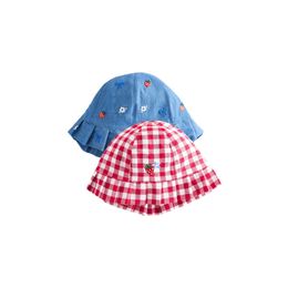 next Hut Jungen Gr&ouml;&szlig;e 49/50 blue denim / hellblau / rot / wei&szlig;