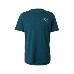 Puma T-Shirt 'Class' Herren Gr&ouml;&szlig;e M hellgelb / petrol