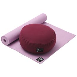 YOGISTAR.COM Yoga-Set Starter Edition - Meditation Herren Gr&ouml;&szlig;e 7 eosin / weinrot