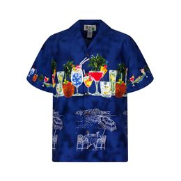 KY's Hemd 'Cocktail Brustdruck' Herren Gr&ouml;&szlig;e 4XL blau