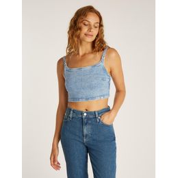 Calvin Klein Jeans Top Damen Gr&ouml;&szlig;e L blue denim