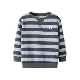 name it Sweatshirt 'NMMOVILLO' Jungen Gr&ouml;&szlig;e 92 dunkelblau / graumeliert
