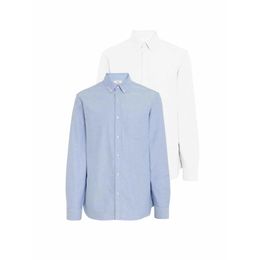 Marks & Spencer Marks & Spencer Button Up Shirt male Blue, White size XL