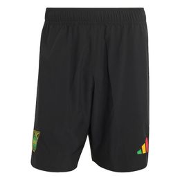 adidas Performance Sportshorts 'Jamaika x Bob Marley' Herren Gr&ouml;&szlig;e XS gelb / gr&uuml;n / schwarz