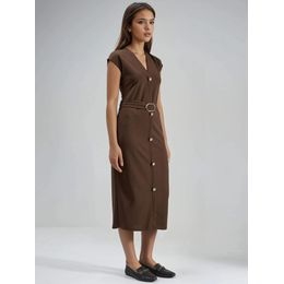 Busem Kleid Damen Gr&ouml;&szlig;e 42 braun Winterkleid