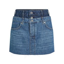 KARL LAGERFELD JEANS Rock Damen Gr&ouml;&szlig;e 40 blue denim