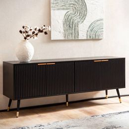 Pharao24.de Fernsehschrank TV Bank in modernem Design mit Metallgriffen