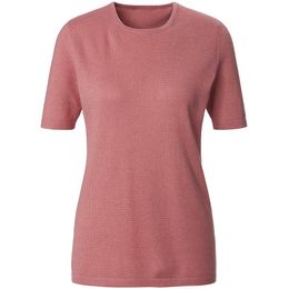 Peter Hahn - Rundhals-Pullover aus Seide mit Kaschmir, ros&eacute;, Gr. 38 / S - Seide