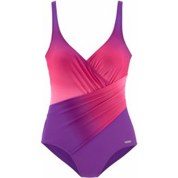 Lascana Damen Badeanzug, lila-pink, Gr&ouml;&szlig;e 36B