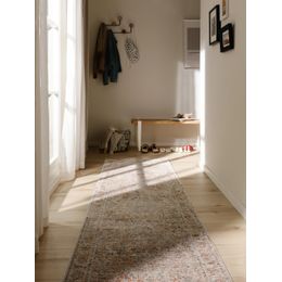 benuta Nest L&auml;ufer f&uuml;r Flur Anwar Grau/Beige 80x250 cm