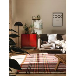 benuta Pop Baumwollteppich Leander Braun 80x150 cm - Moderner Kurzflor-Teppich f&uuml;r Wohnzimmer