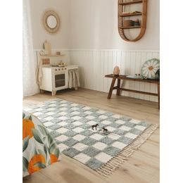 Lytte Kinderteppich Caro Blau 160x230 cm - Teppich f&uuml;r Kinderzimmer
