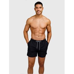 Badeshorts Brunotti "HESTER MEN SWIM SHORTS", Herren, Gr. M, N-Gr, schwarz, Obermaterial: 100% Polyester. Futter: 100% Polyester, Badehosen Badeshorts, mit Taschen, sportliche Schnittform, schnelltrocknendes Material