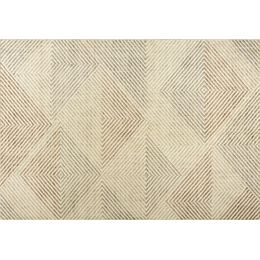 Teppich KLEEN-TEX HOME "Lumo", beige, B:160cm H:10mm L:230cm, Obermaterial: 100% Polyester, Teppiche, Teppich