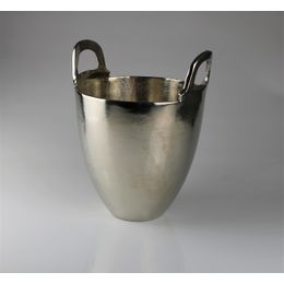 Wein- und Sektk&uuml;hler AM Design "aus Aluminium", silber, B:33cm H:38cm T:30cm, Aluminium, Eisk&uuml;bel, Wein- und Sektk&uuml;hler, BxTxH: 33x30x38 cm