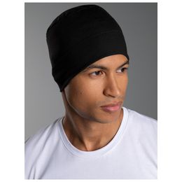 Strickm&uuml;tze TRIGEMA "TRIGEMA Soft-Cap", Damen, Gr. 900, schwarz, Baumwollmischung, M&uuml;tzen Strickm&uuml;tze