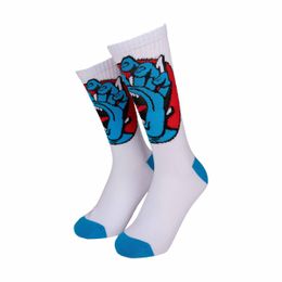 Socken Santa Cruz "OGSC SPORTS SOCKS (2 PACK)", Herren, Gr. 42, navy, wei&szlig;, Obermaterial: 80% Baumwolle, 17% Polyester, 3% Elasthan, Socken Socken, f&uuml;r sportive Aktivit&auml;ten, sportlicher Stil, hoher Baumwollanteil