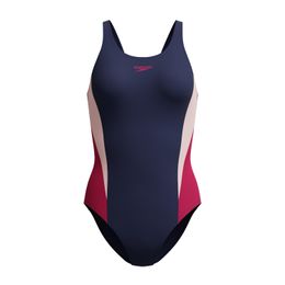 Badeanzug Speedo, Damen, Gr. 46, N-Gr, nvy, pnk, Obermaterial: 80% Polyamid, 20% Elasthan, Badeanz&uuml;ge Badeanzug, schnell trocknend
