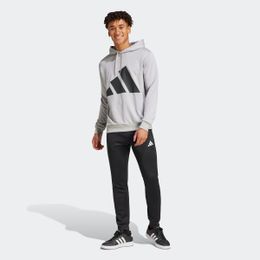 Trainingsanzug adidas Sportswear "BIG LOGO HOODED", Herren, Gr. M, grau (medium grau heather), Obermaterial: 100% Polyester, Sportanz&uuml;ge Trainingsanzug, Set aus Hose und Hoodie, aus French-Terry-Material, zweiteilig, Topseller