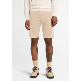 Cargoshorts Timberland "Poplin Cargo Shorts", Herren, Gr. 29, N-Gr, safari, Obermaterial: 98% Baumwolle, 2% Elasthan. Futter: 100% Baumwolle, Hosen Cargoshorts, sportlicher Stil, bequemer Sitz