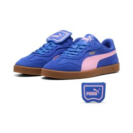 Sneaker Puma "CLUB AZURA SD", Damen, Gr. 36, royal sapphire, pink shimmer, Leder, unifarben, Schuhe Sneaker, aus Leder, mit Textil-Innenmaterial, mit Schn&uuml;rung