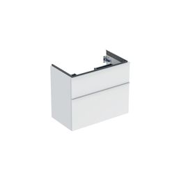 Geberit Waschtischunterschrank iCon 74x61,5x41,6cm, 2 L, we. ma/Gr we. ma (502308013)