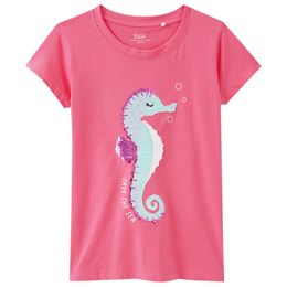 Yigga M&auml;dchen T-Shirt mit Wendepailletten