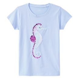 Yigga M&auml;dchen T-Shirt mit Wendepailletten