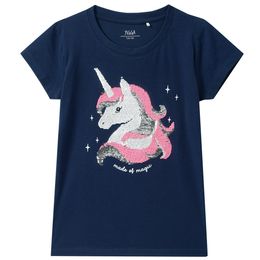 Yigga M&auml;dchen T-Shirt mit Wendepailletten