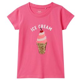 Yigga M&auml;dchen T-Shirt mit Wendepailletten