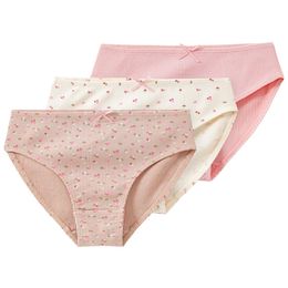 Yigga 3 M&auml;dchen Slips mit Ripp-Struktur