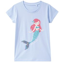 Yigga M&auml;dchen T-Shirt mit Wendepailletten