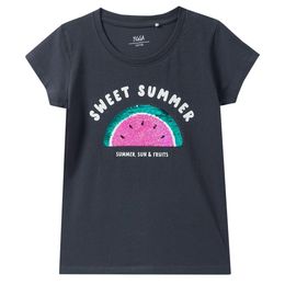 Yigga M&auml;dchen T-Shirt mit Wendepailletten