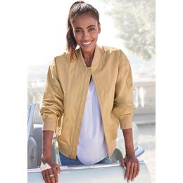 French Connection Blouson beige Gr. XS (32/34) f&uuml;r Damen. Mit Badge. L&auml;ssig Geschnitten. Nachhaltig.