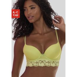 VIVANCE BY LASCANA Push-up-BH 'Anisa' gr&uuml;n Gr. 85C. Vergr&ouml;&szlig;ert Optisch Die B&uuml;ste und mit B&uuml;gel