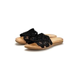 Lascana Pantolette 'Sommerschuh, offener Schuh, Mule, Sandale,' schwarz Gr. 38 f&uuml;r Damen
