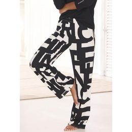 French Connection Pyjamahose mehrfarbig Gr. 34 f&uuml;r Damen. Mit Allover-Druck. Loose Fit