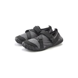 Venice Beach Set: Aquaschuh 'Badelatsche, Badeschuhe, Badeschlappe, Barfu&szlig;schuh, leichter Slipper' grau Gr. 36 f&uuml;r Damen
