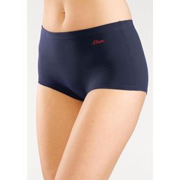 s.Oliver Panty blaufarben Gr. 44/46 (XL) f&uuml;r Damen. Mit Logodruck. K&ouml;rpernah. Nachhaltig.