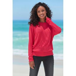 Vivance Langarmshirt 'mit breitem Bund' orange Gr. 32/34 f&uuml;r Damen. Mit Rundhals. Bequem. Nachhaltig.