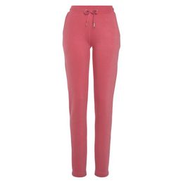 VIVANCE BY LASCANA Jogginghose orange Gr. 32/34 f&uuml;r Damen. Mit Bindeband. Bequem