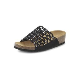 Lascana Pantolette 'Mule, Sandale, offener Schuh, Sommerschuh,' schwarz Gr. 40 f&uuml;r Damen