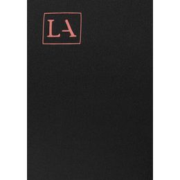 active by Lascana LASCANA ACTIVE Bade-Shirt 'Janni' schwarz Gr. 34 f&uuml;r Damen. Mit Logodruck. Ohne B&uuml;gel. Nachhaltig.